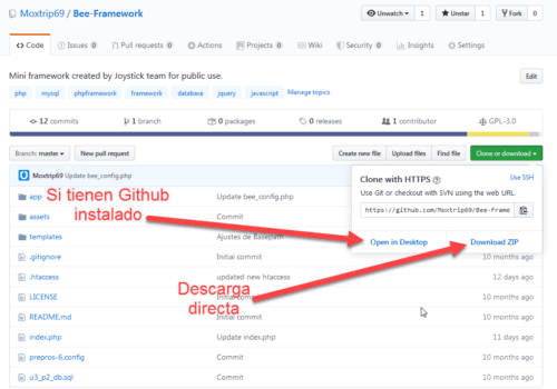 Bee es un mini framework MVC con PHP